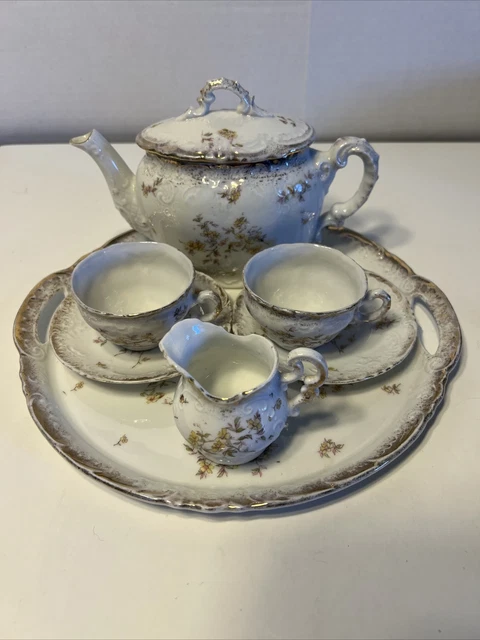 ANTIQUE VICTORIA AUSTRIA Carlsbad 8 Piece Tea Set EUC VERY NICE £37.27 ...