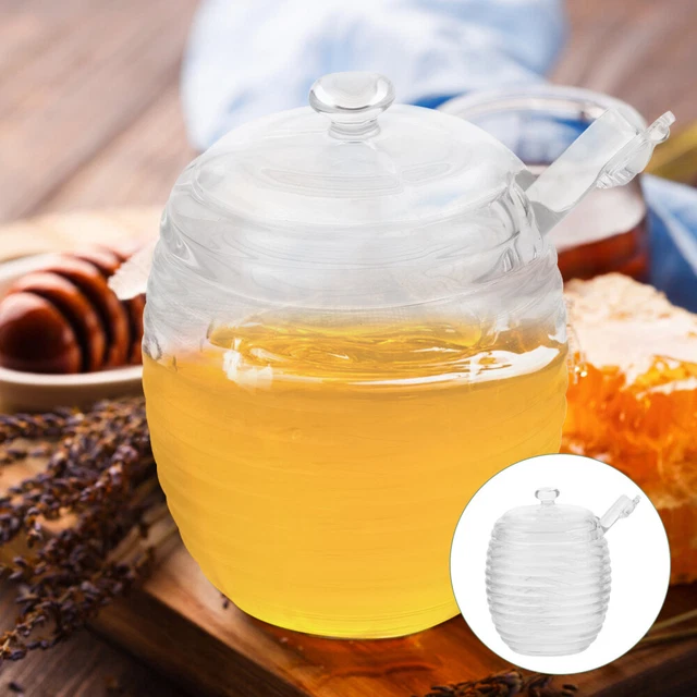 HONIGSPENDER HONIGGLAS AUS Honigtopf Mit Dosierer Für Den Supermarkt EUR 22,99 - PicClick DE