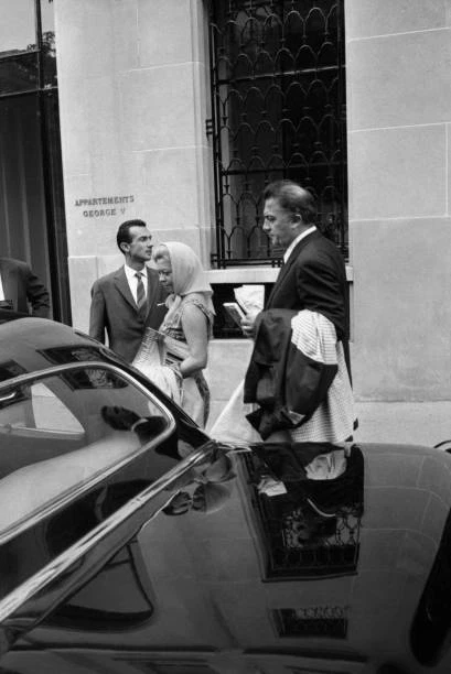 FEDERICO FELLINI HIS wife Giulietta Masina upon their arrival at t- Old ...