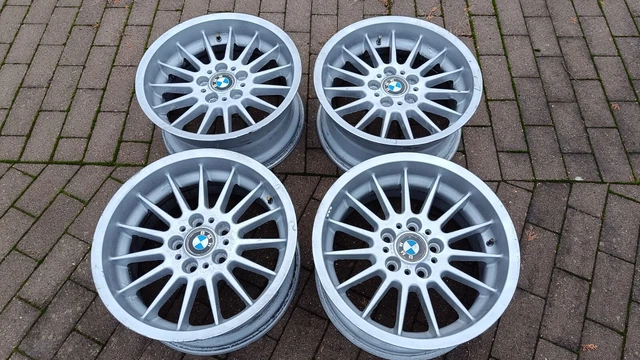 BMW E39 E38 E34 OEM STYLE 32 RADIAL SPOKE ALLOY WHEELS RIMS 17" 8x17 ...