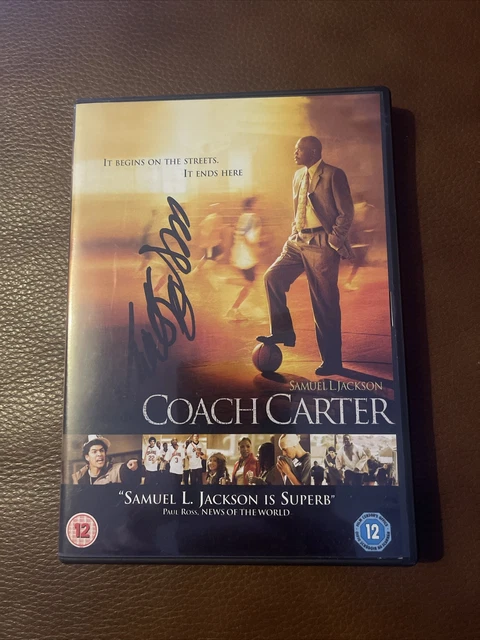 SAMUEL L JACKSON Signed DVD MOVIE basketball true story 2005 COACH ...