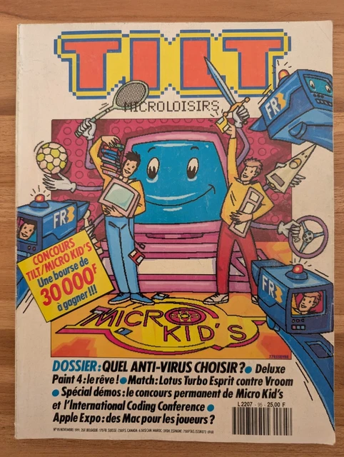 RARE - VINTAGE Retro Gaming: TILT Magazine N° 95 (novembre 1991) EUR 18 ...