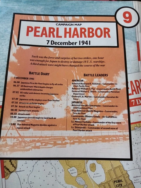 IMAGES OF WAR WWII CAMPAIGN MAP ATTACK ON PEARL HARBOR DECEMBER 7th ...