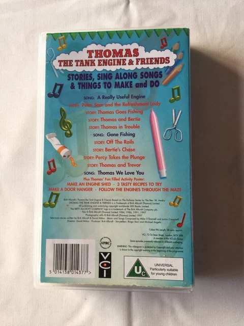 THOMAS THE TANK Engine & Friends Playtime Vhs Video - Stories Sing ...