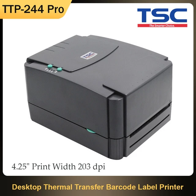 TSC TTP-244 PRO Thermal Transfer Barcode Printer for Labels Print width ...