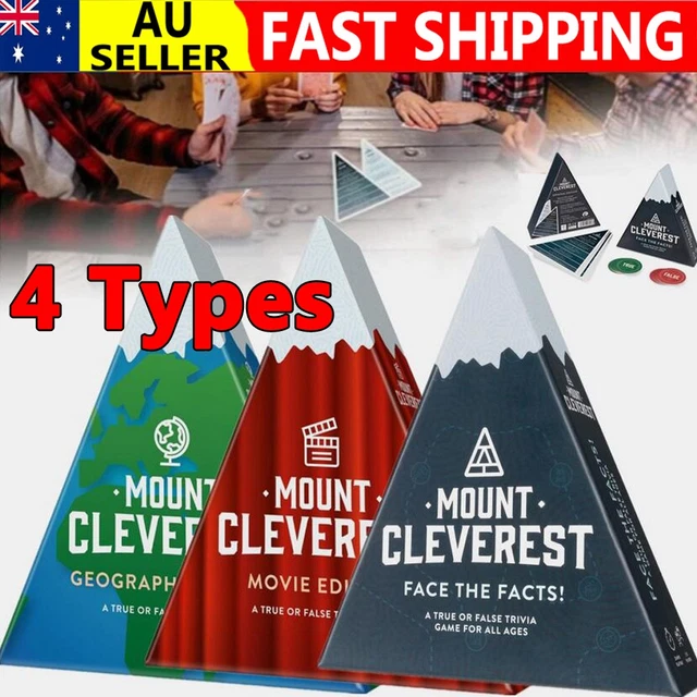 MOUNT CLEVEREST - Original Edition True or False Trivia GameFun Family ...
