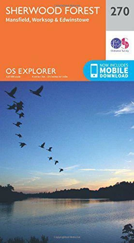 OS EXPLORADOR MAPA (270) Sherwood Forest Por Ordnance Survey,Nuevo ...