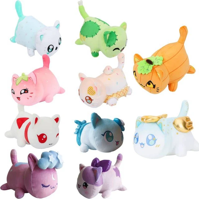 CUTE MEEMEOWS FOOD Aphmau Cat Doll Toy Cute Plush Dolls Donut Burger ...