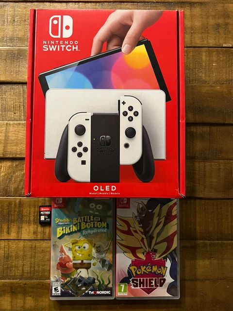 NINTENDO SWITCH OLED Model White Joy-Con 64GB Metroid , 3 games(Open ...