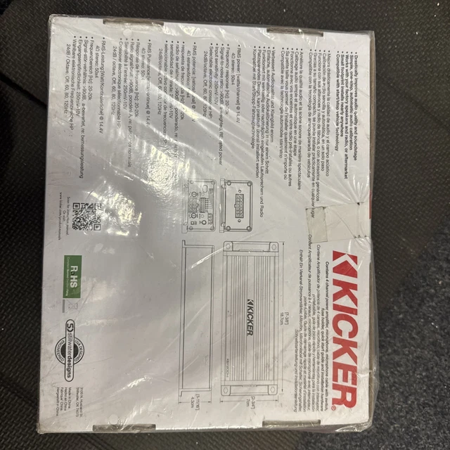 KICKER KA47KEY200.4 Key Smart Amplifier 4 Channel Car Audio 4x 50w £73. ...