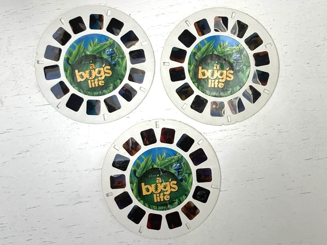DISNEY PIXAR A Bug's Life 3D View-Master 3 Reels $12.00 - PicClick