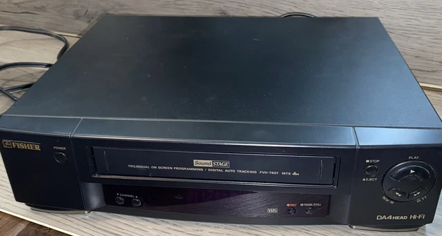 FISHER FVH-T607 DA4HEAD VCR VHS Video Cassette Tested £24.19 - PicClick UK