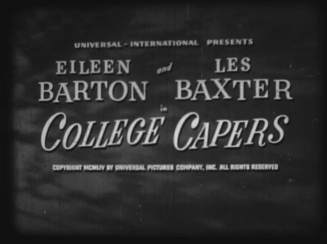 16MM FILM COLLEGE Capers (1954) Les Baxter & Eileen Barton Rare ...