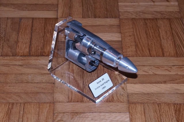 AERO 35 &AXIEL Engine" Horizontal In-line Piston Engine 1963 Cutaway ...