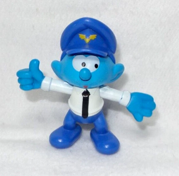 FIGURINE SMURF SCHTROUMPF PILOTE McDONALD'S MAC DO HAPPY MEAL 2018 PEYO ...