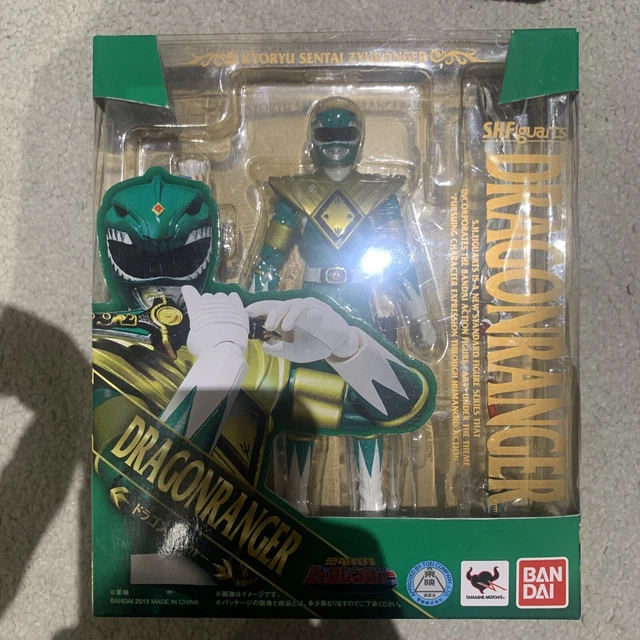 S.H. FIGUARTS DRAGON Ranger Dinosauro Kyoryu Sentai Zyuranger Verde ...
