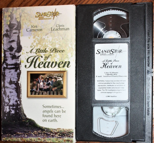 A LITTLE PIECE OF HEAVEN (VHS) Kirk Cameron, Cloris Leachman. très bon ...