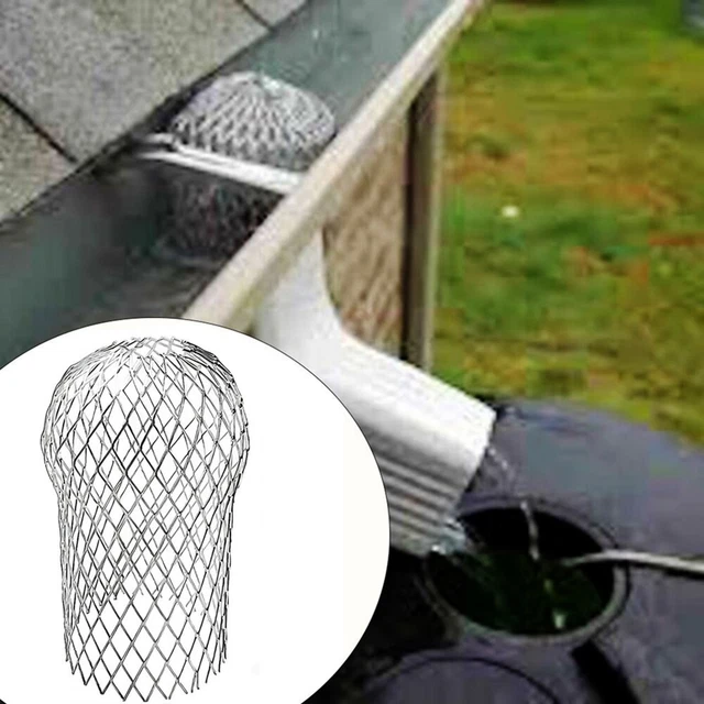 ADJUSTABLE METAL MESH Gutter Leaf Debris Mud Trap Guards Drain Pipe ...