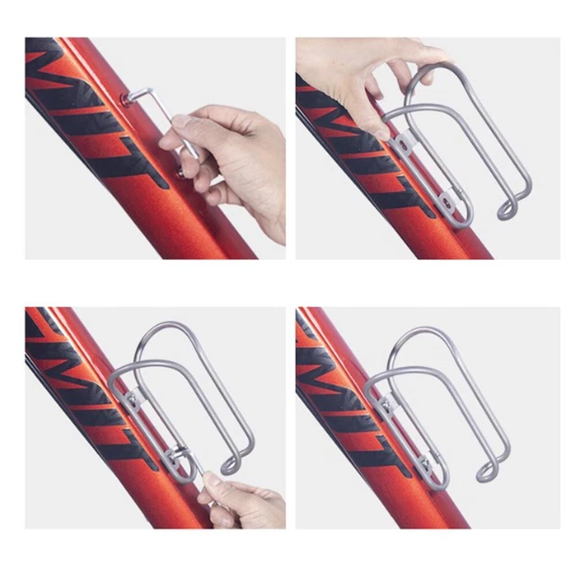 SLEEK TITANIUM ALLOY Bike Kettle Rack Water Bottle Cage with Ti Screws ...