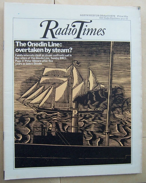 RADIO TIMES/1976/ONEDIN LINE/PETER Gilmore/Robert Redford/Valerie ...