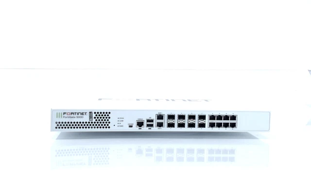 FORTINET FG-500D 10X GE RJ45 ports, 8x GE SFP slots, SPU NP6 and CP8 ...