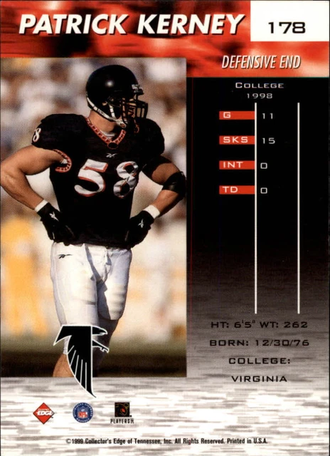 1999 LINGOT EN or fury Collector's Edge #178 Patrick Kerney EUR 2,20 - PicClick FR