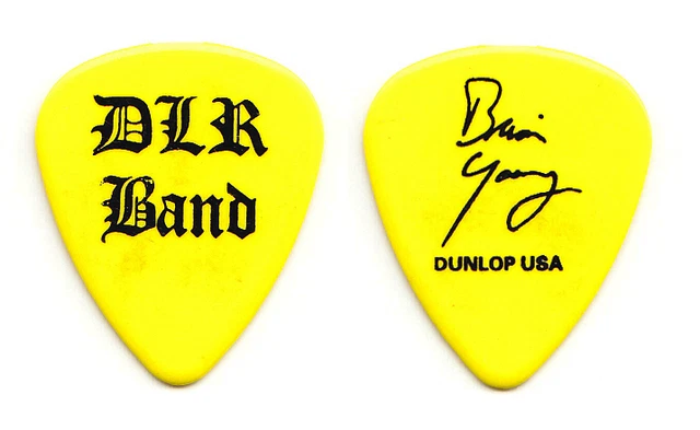 DAVID LEE ROTH Brian Jeune Signature Jaune Guitare Pick - 2002 Tour EUR ...