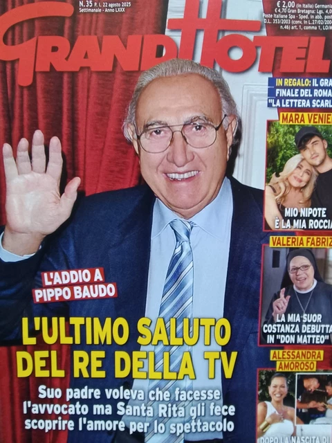 GRANDHOTEL 2025 35.PIPPO Baudo,Pierce Brosnan & Keely Smith,Anna ...