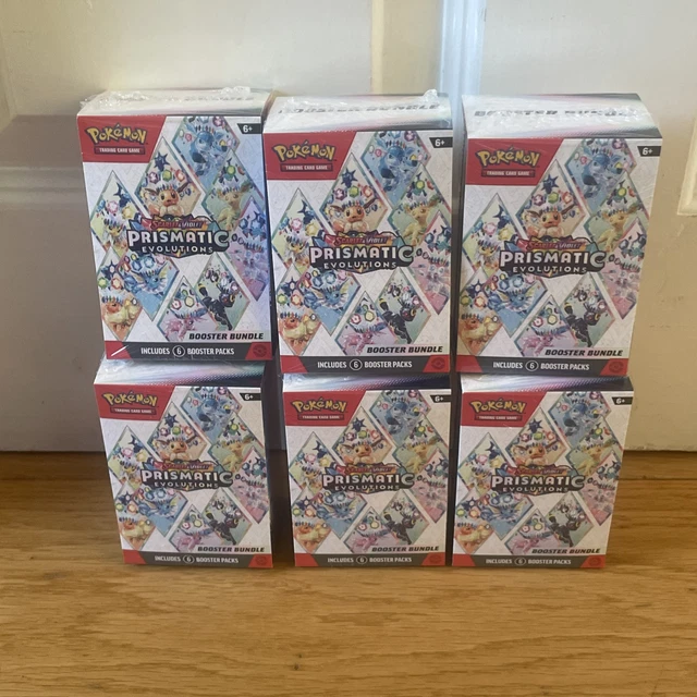 X6 POKÉMON TCG: Scarlet & Violet Prismatic Evolution Booster Bundle 6 ...