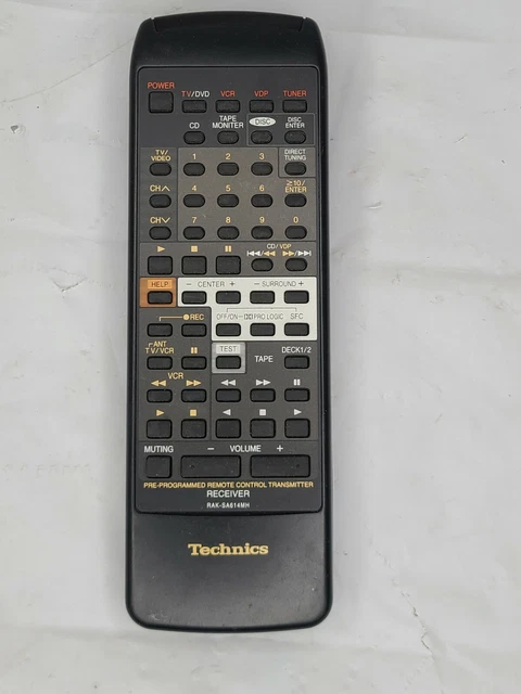 ORIGINAL TECHNICS RAK-SA614MH Pre-Programmed Remote Control Transmitter ...