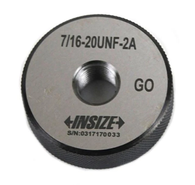 INSIZE THREAD GO Ring Gauge 7/16"-20 UNF Series 4121-7D2 $124.95 - PicClick AU