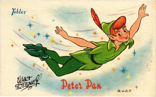 PC WALT DISNEY, TOBLER, PETER PAN, Vintage Postcard (b48176) £14.12 ...