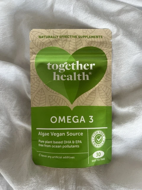 TOGETHER HEALTH OMEGA 3 Softgels Vegan Algae DHA EPA, 30 Capsules £10. ...