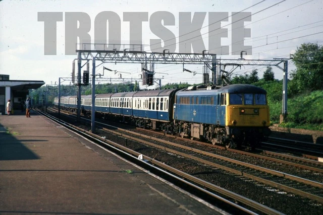 35MM SLIDE BR British Rail Electric Loco Class 85 85016 Carpenders Park ...