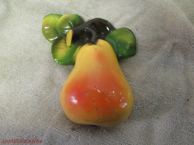 CHALKWARE ~ PEAR String Holder ~ Vintage $21.98 - PicClick