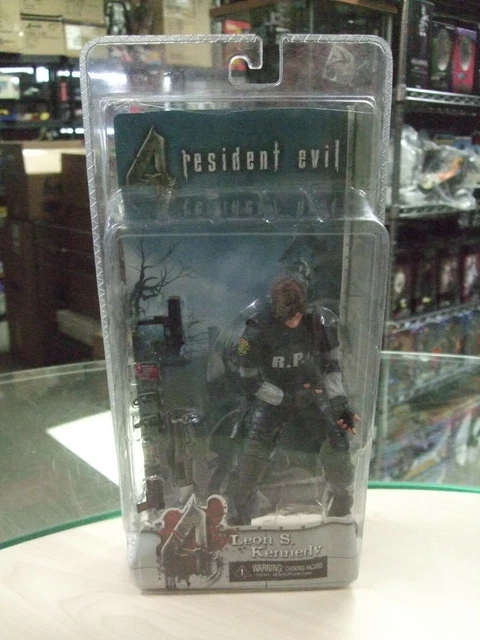 NECA RESIDENT EVIL Leon S Kennedy Biohazard 4 RPD Uniform Action Figure ...
