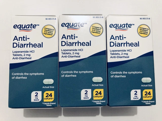 EQUATE ANTI-DIARRHÉIQUE HCI 2 mg 24 caplets, 3 paquets 72 caplets. EUR ...