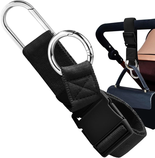 ADD A BAG Elastic Luggage Strap Jacket Gripper with 2 Metal Hooks Carry ...