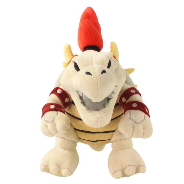 SUPER MARIO PELUCHE Dry Bowser 34cm Plush Koopa Skelobowser Big Size ...