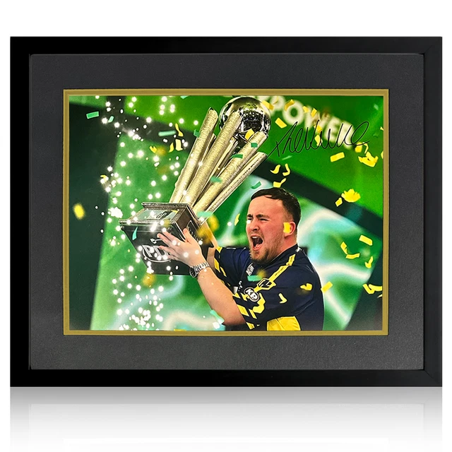 LUKE LITTLER SIGNED 2025 World Champion Image Deluxe Mount Frame £295. ...
