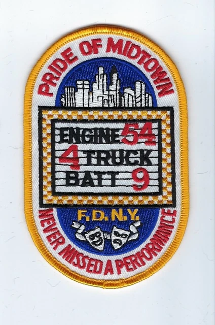 NEW YORK CITY NY Fire Dept. FDNY Engine 54 Truck 4 PRIDE OF MIDTOWN ...