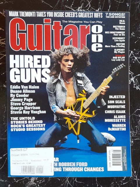 GUITAR ONE MAGAZINE * 5/2002 * USA *HIRED GUNS Special *ROBBEN FORD ...