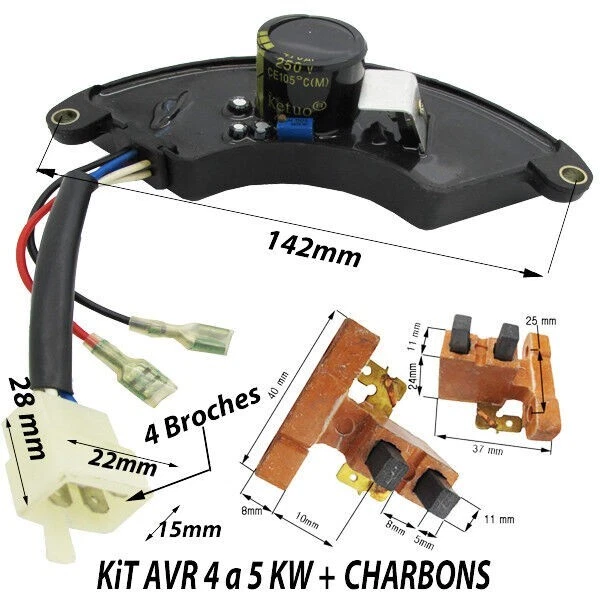 GROUPE ELECTROGENE piece generatrice carte regulateur AVR 4 a 5 KVA ...