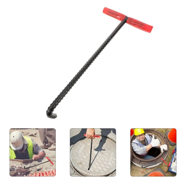 UTILITY MANHOLE HOOK Tool Large Opening Lifting Heavy Duty Grabber $50. ...