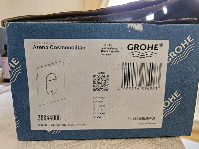GROHE ARENA COSMOPOLITAN Flush Plate For Wc Frame Chrome 38858000 £104. ...
