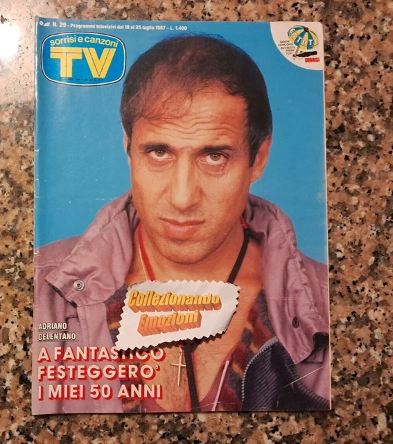 Tv Sorrisi E Canzoni 29 1987 Adriano Celentano De Niro Houston Eur 19