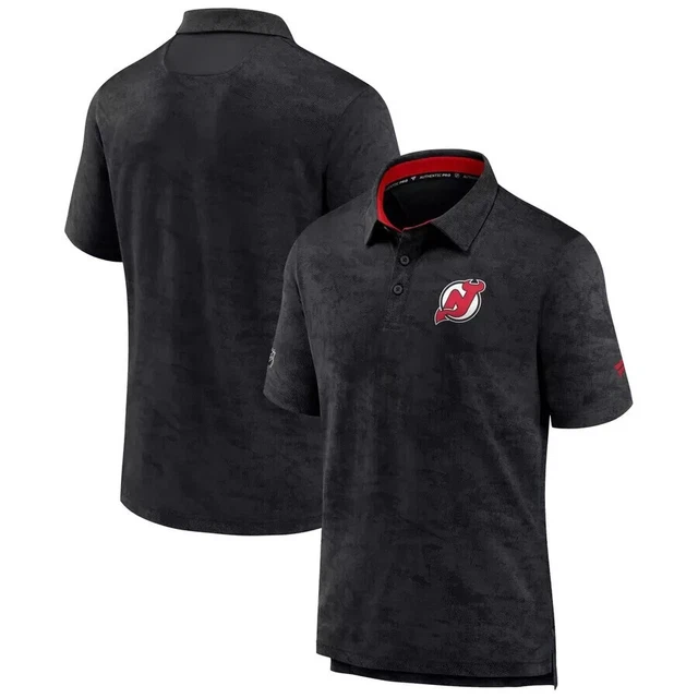 POLO SHIRT GOLF Autentica Pro Rink New Jersey Devils Da Uomo Small $79 ...