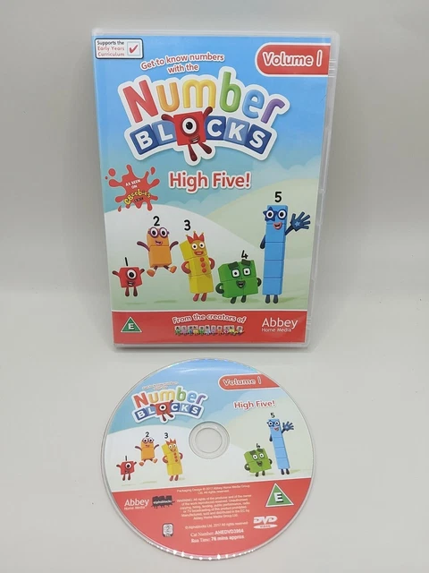 NUMBER BLOCKS VOLUME 1 DVD High Five Cbeebies R2 Region 2 Educational ...