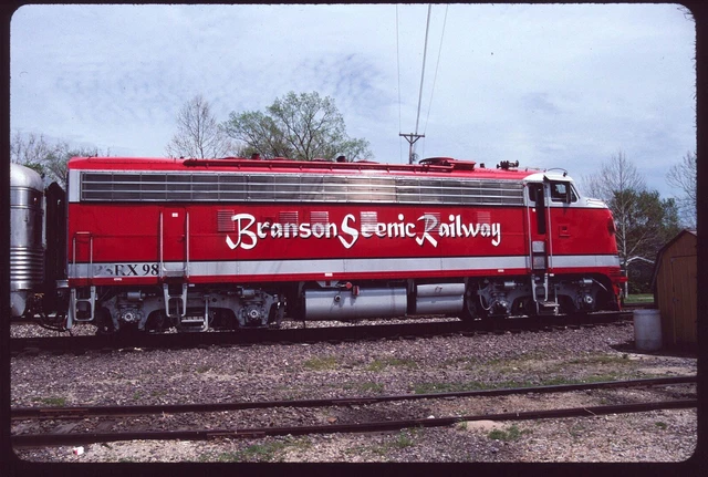 ORIGINAL RAIL SLIDE - BSRX Branson Scenic Railway 98 Branson MO 7-13 ...
