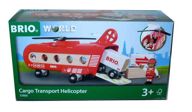 BRIO WORLD &CARGO Transport Helicopter"Transportflugzeug 33886 ...